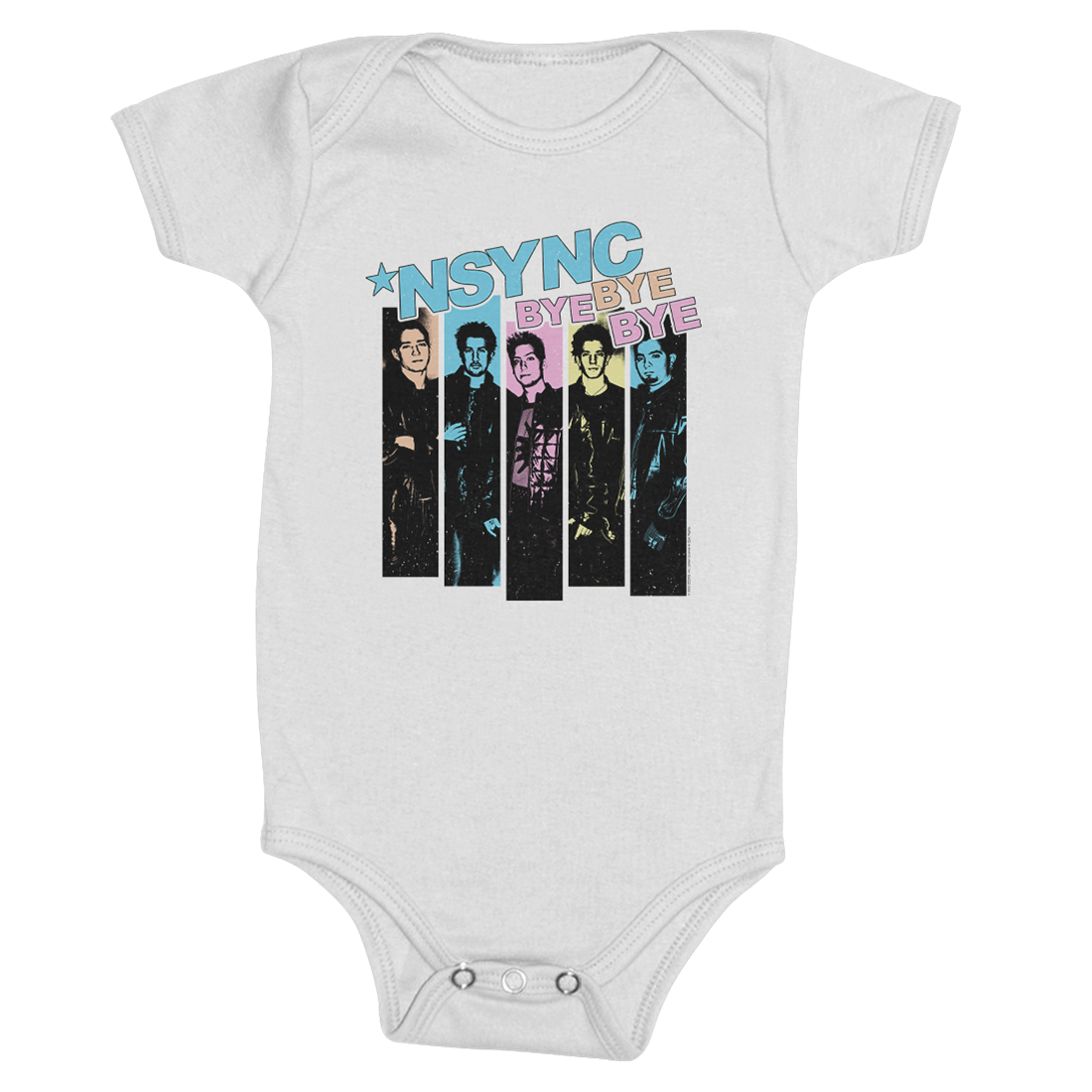 Neon Bye Bye Bye Onesie - White - NSYNC UK